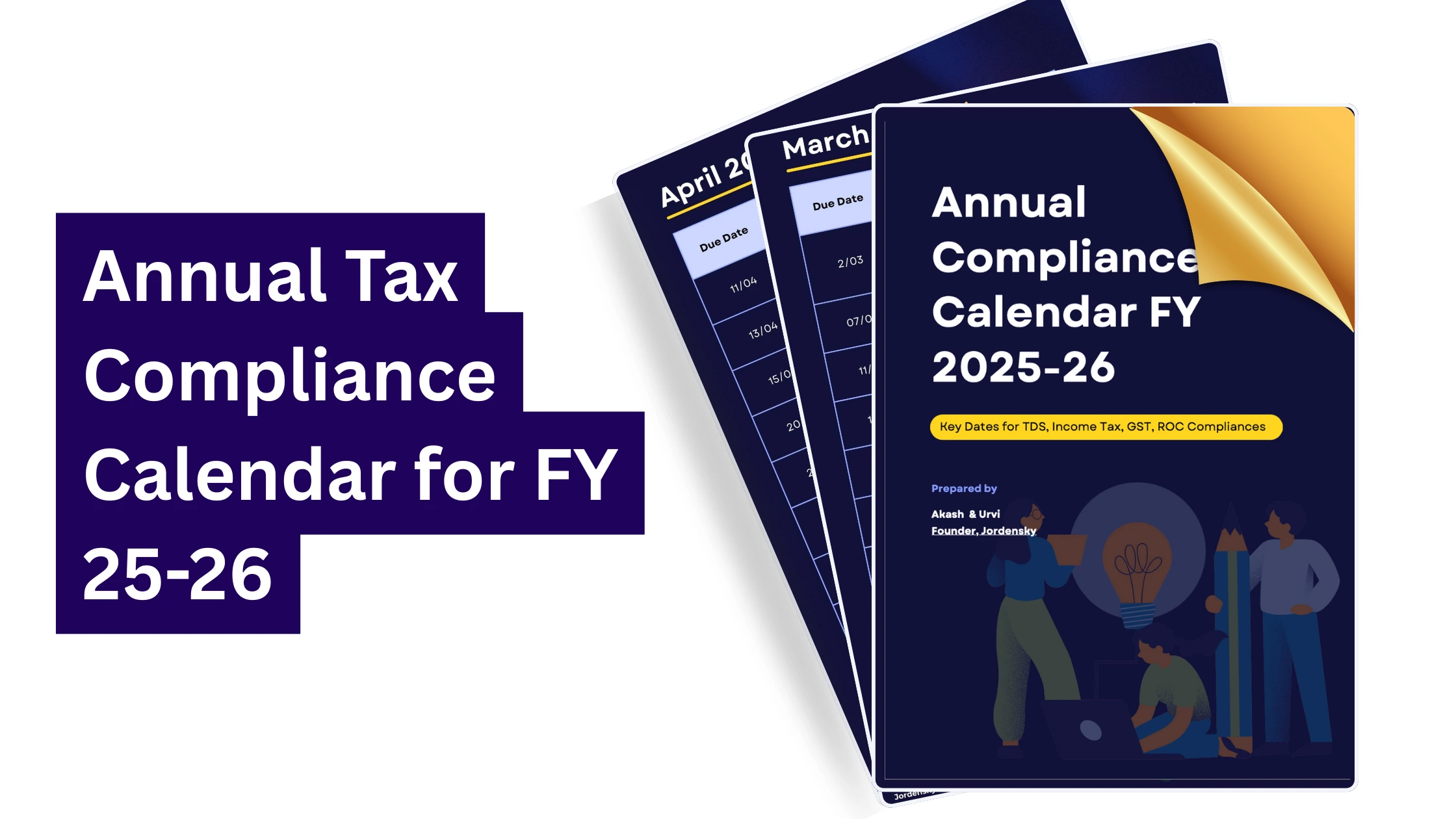 Income Tax, GST, TDS, PF, ESIC, PT & Company Filing Due Date Compliance Calendar for FY 2025-26 ...
